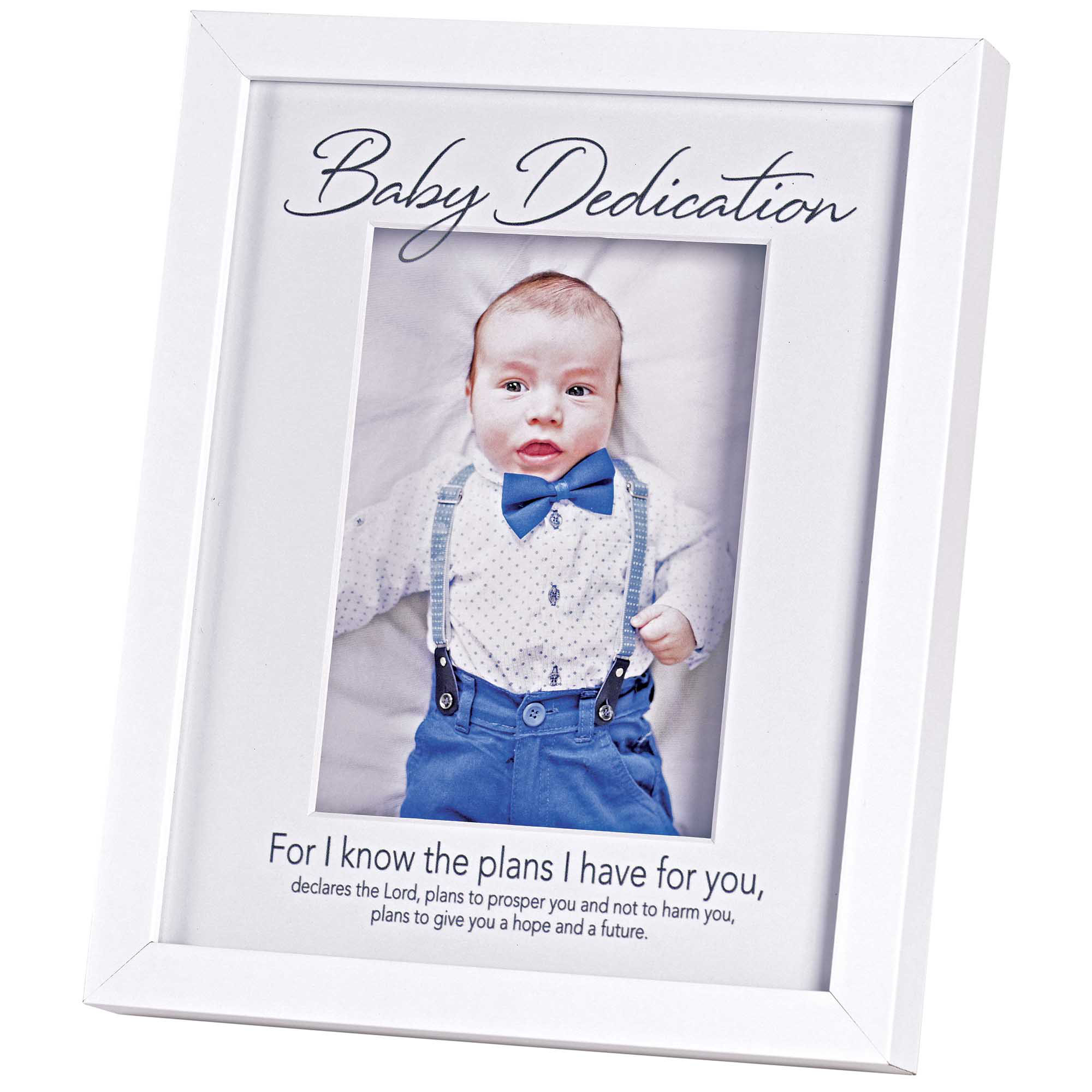 Ebern Designs Photo Frame Baby Dedication I Know Plans | Wayfair
