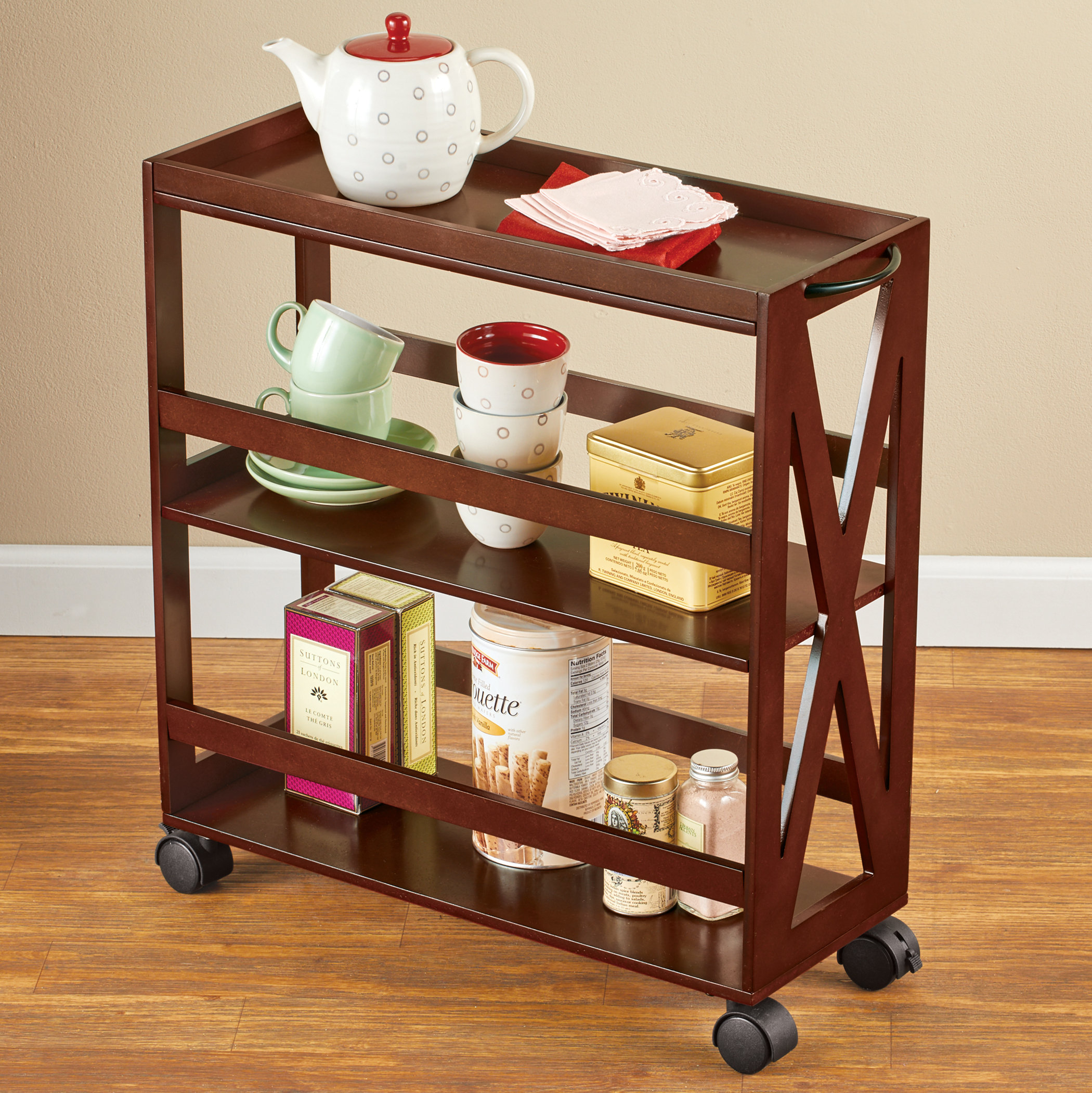 Winston Brands Wooden Storage Cart | Wayfair