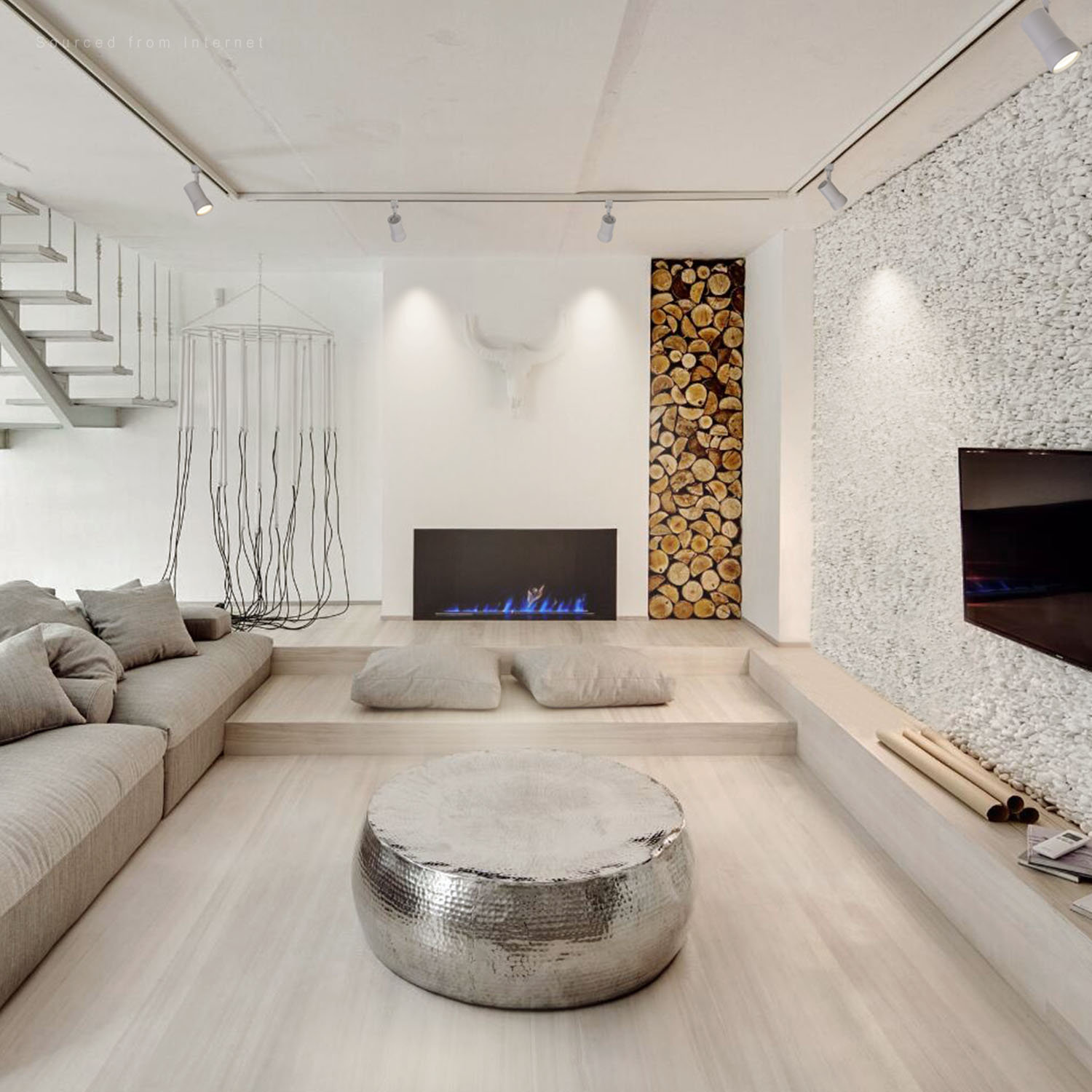 LEDVANS Track Light Kits, DIY Expansion Package includes 2 x 10W Track Lighting Heads(Cool White ...