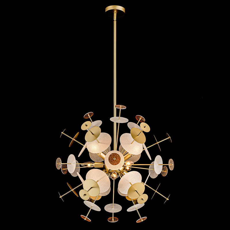 Mercer41 Feven 9-Light Modern Sputnik Sphere Starburst Chandelier | Wayfair