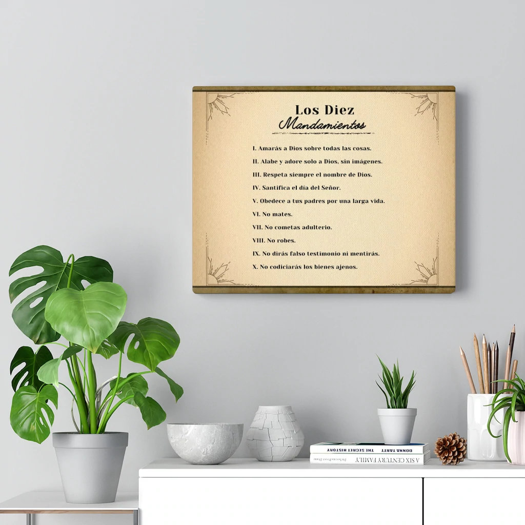 Trinx Los Diez Mandamientos 10 Commandments Spanish Christian Wall Art ...