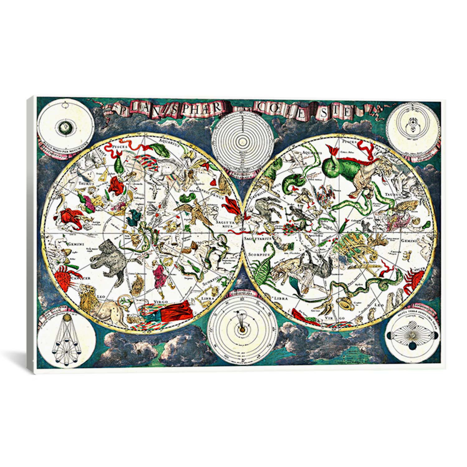 Fleur De Lis Living Antique Maps "Star- Zodiac Chart" by Frederik Wit ...