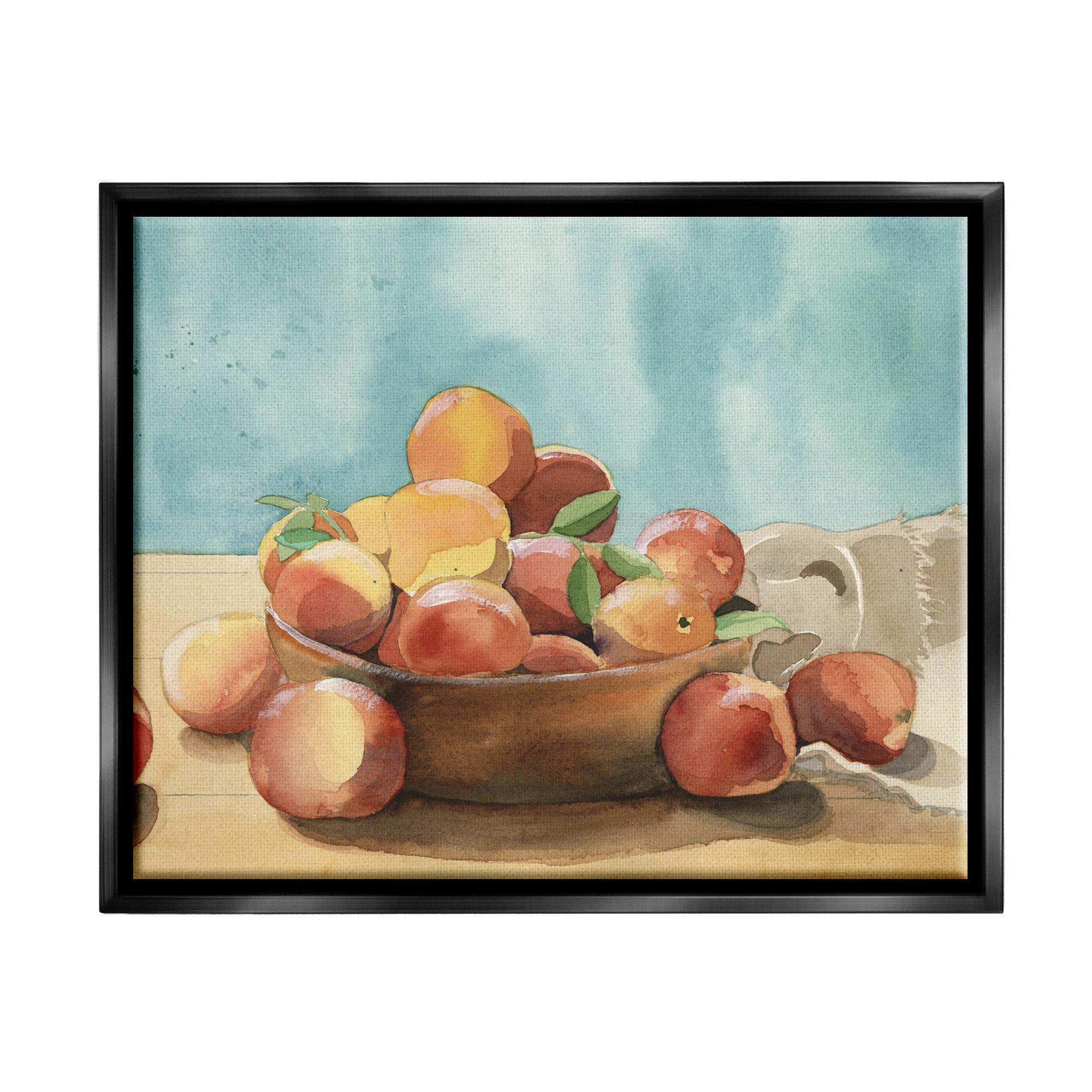 Stupell Industries Ba-993-Floater Kitchen Peaches Still Life Framed On ...