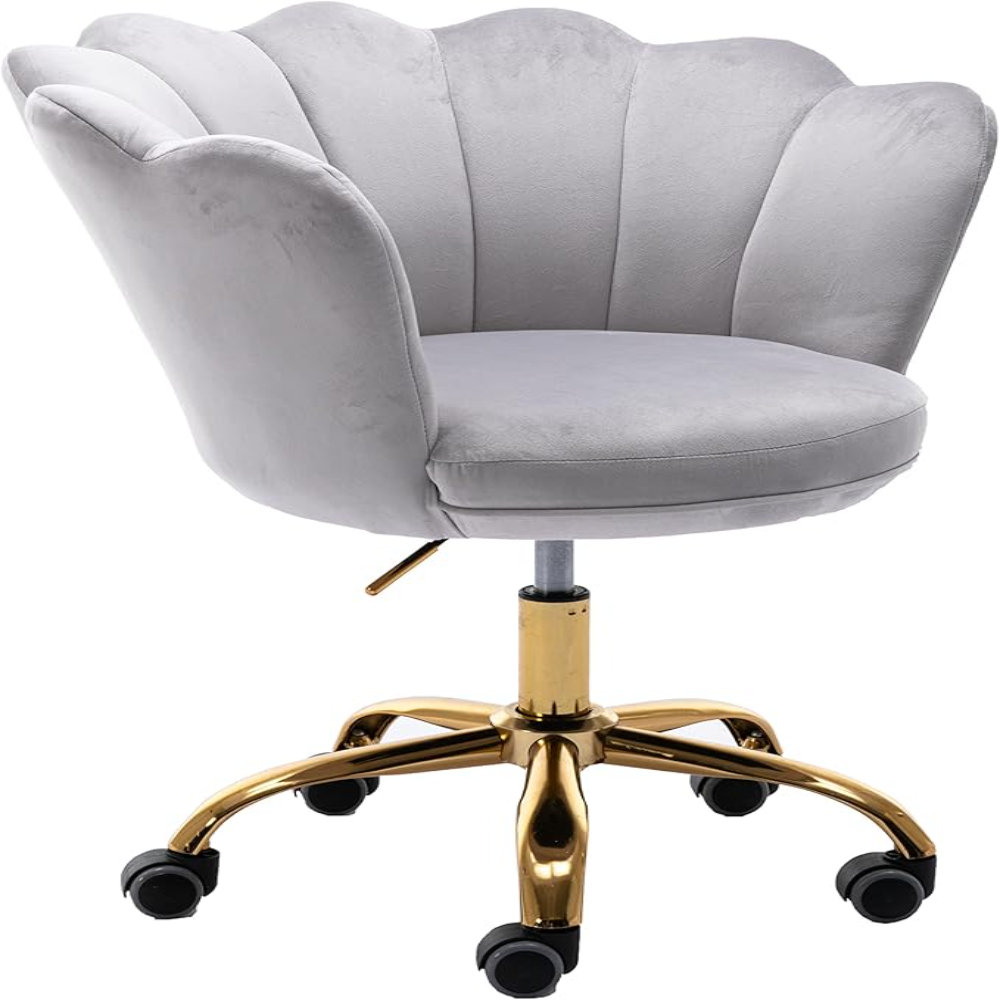 Everly Quinn ZOBIDO Comfy Home Office Task Chair With Wheels, Cute ...