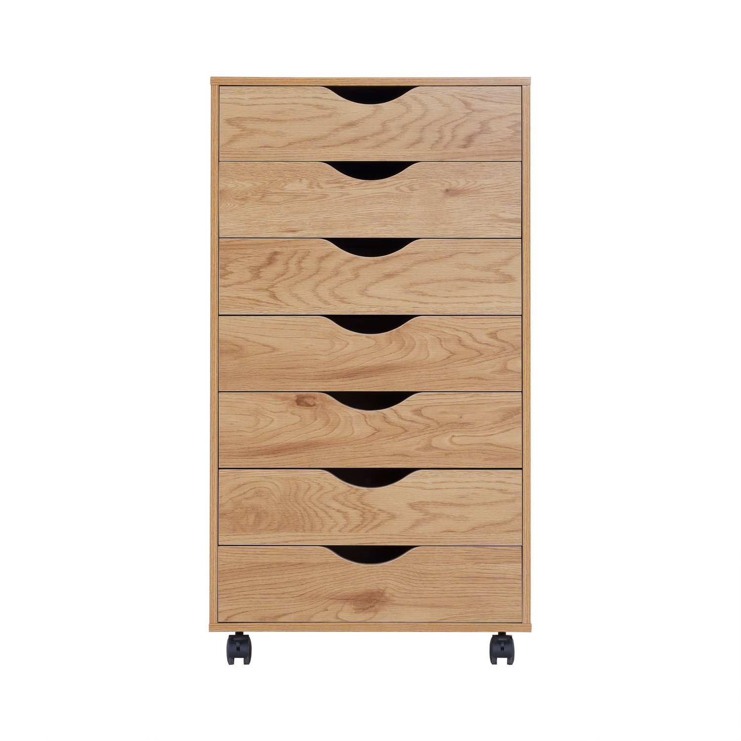Naomi Home Garysburg 7-Drawer Office Storage File Cabinet on Wheels ...