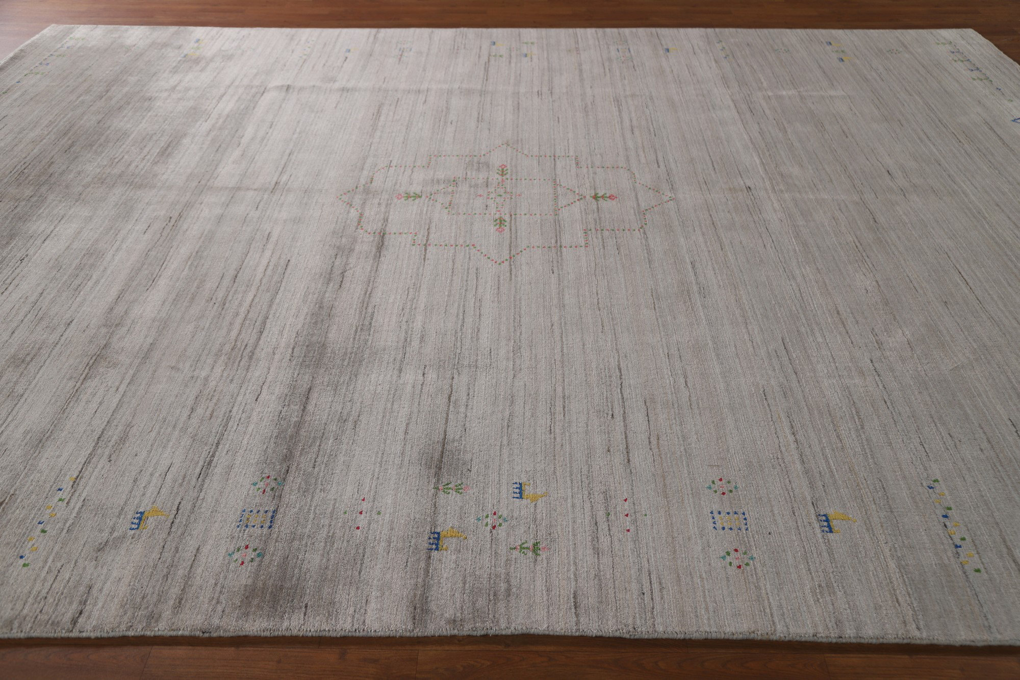 Isabelline Handmade Gabbeh Living Room Rug 9x12 | Wayfair