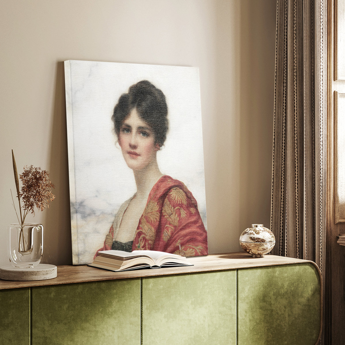 Red Barrel Studio® Vintage Portrait Print LXVIII - Wrapped Canvas Print ...