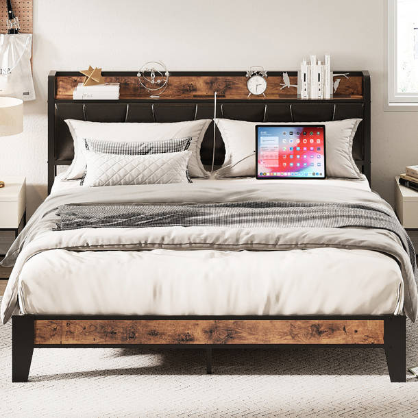 Williston Forge Havin Metal Platform Bed & Reviews | Wayfair
