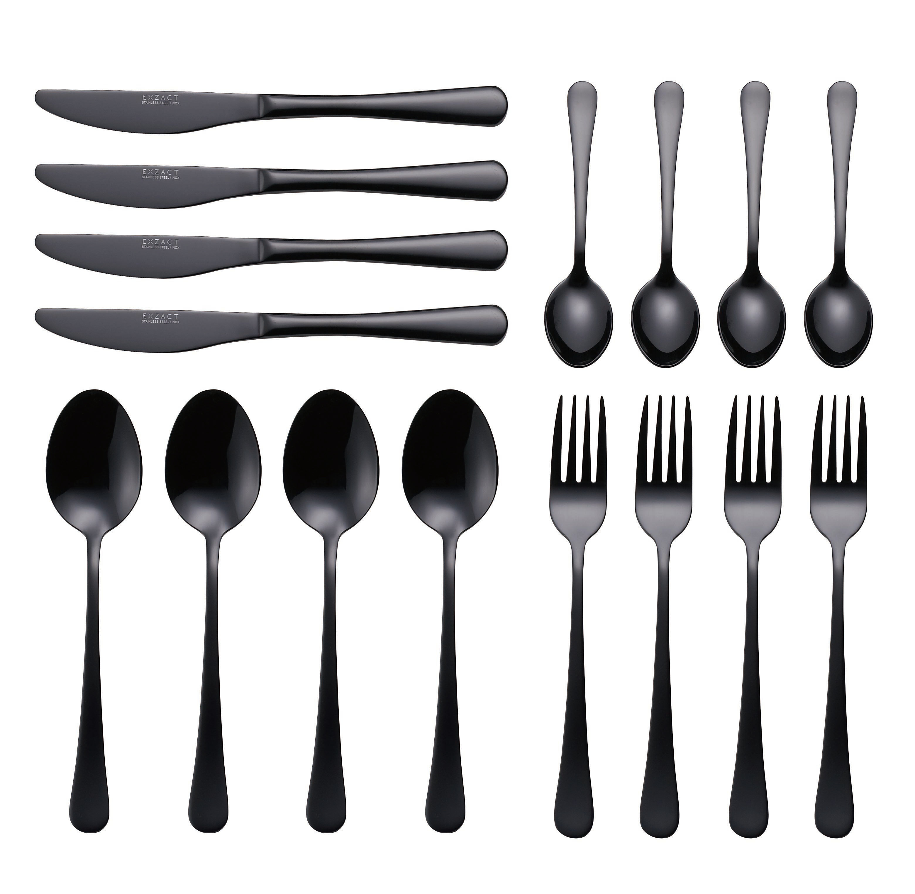 ANNOVA 16 Piece 18/10 Stainless Steel Flatware Set, Service for 4 ...