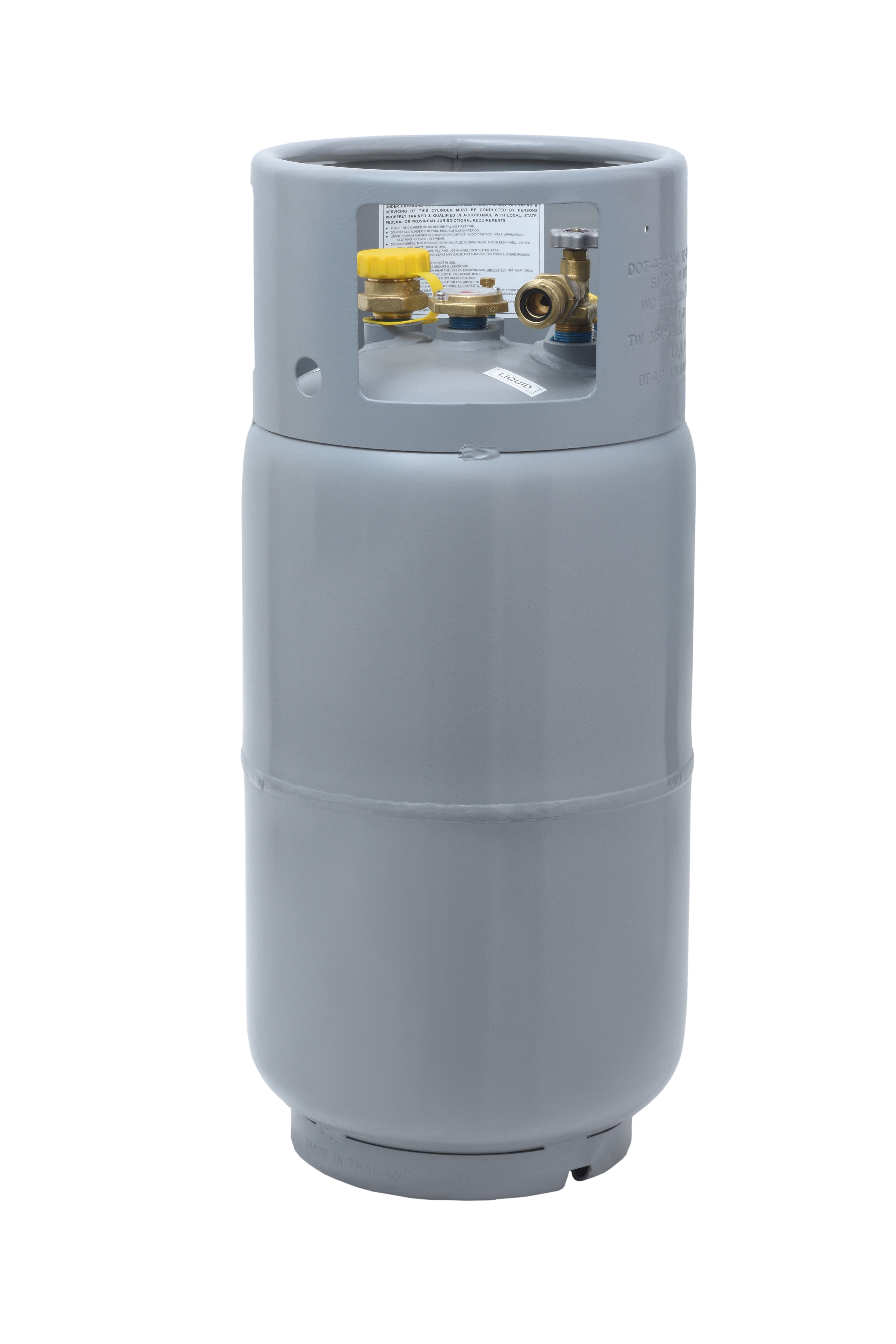 Flame King 33.5LB Empty Steel Forklift Propane Tank Cylinder with Built ...