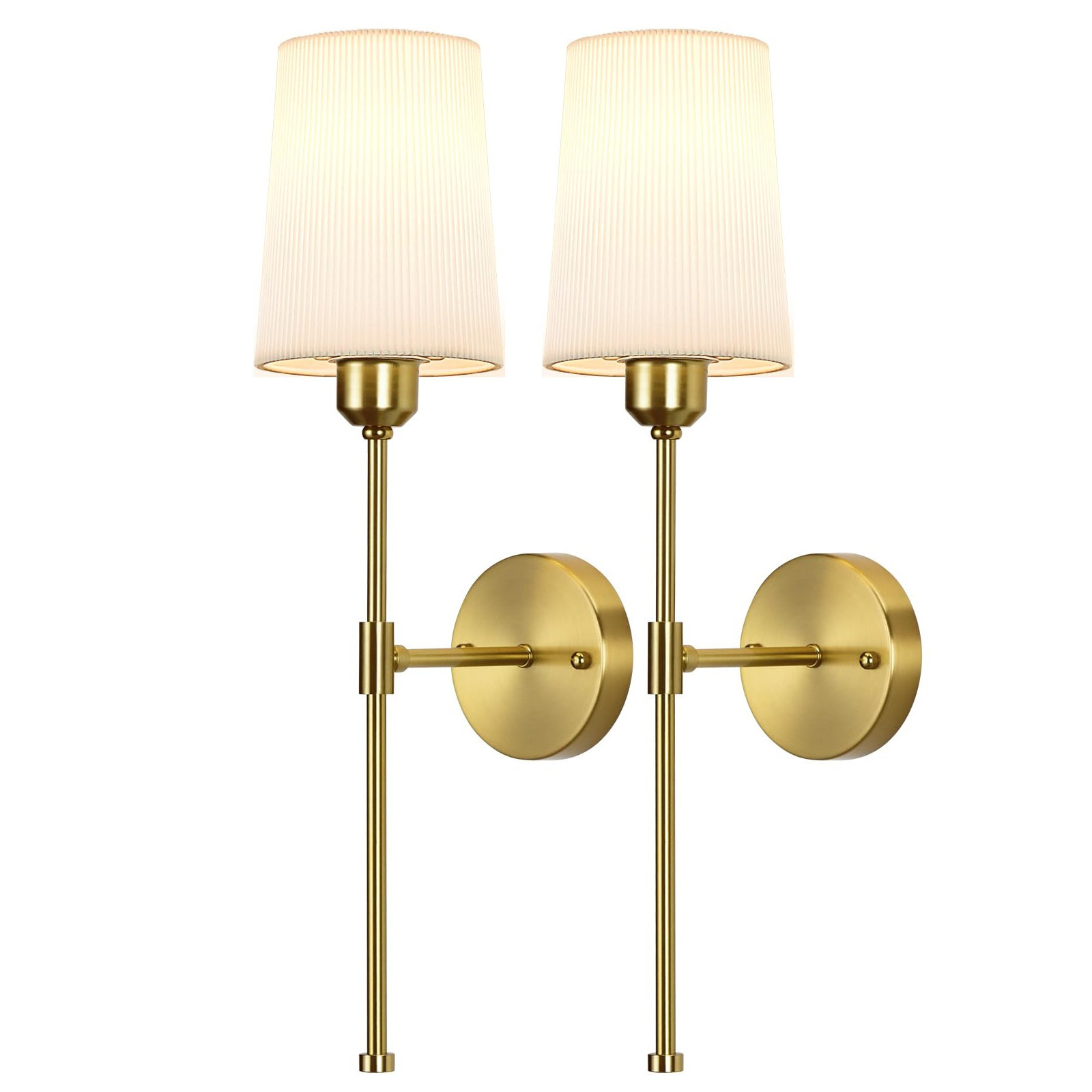 Corrigan Studio® Wireless Wall Sconces with Remote Battery Powered ...