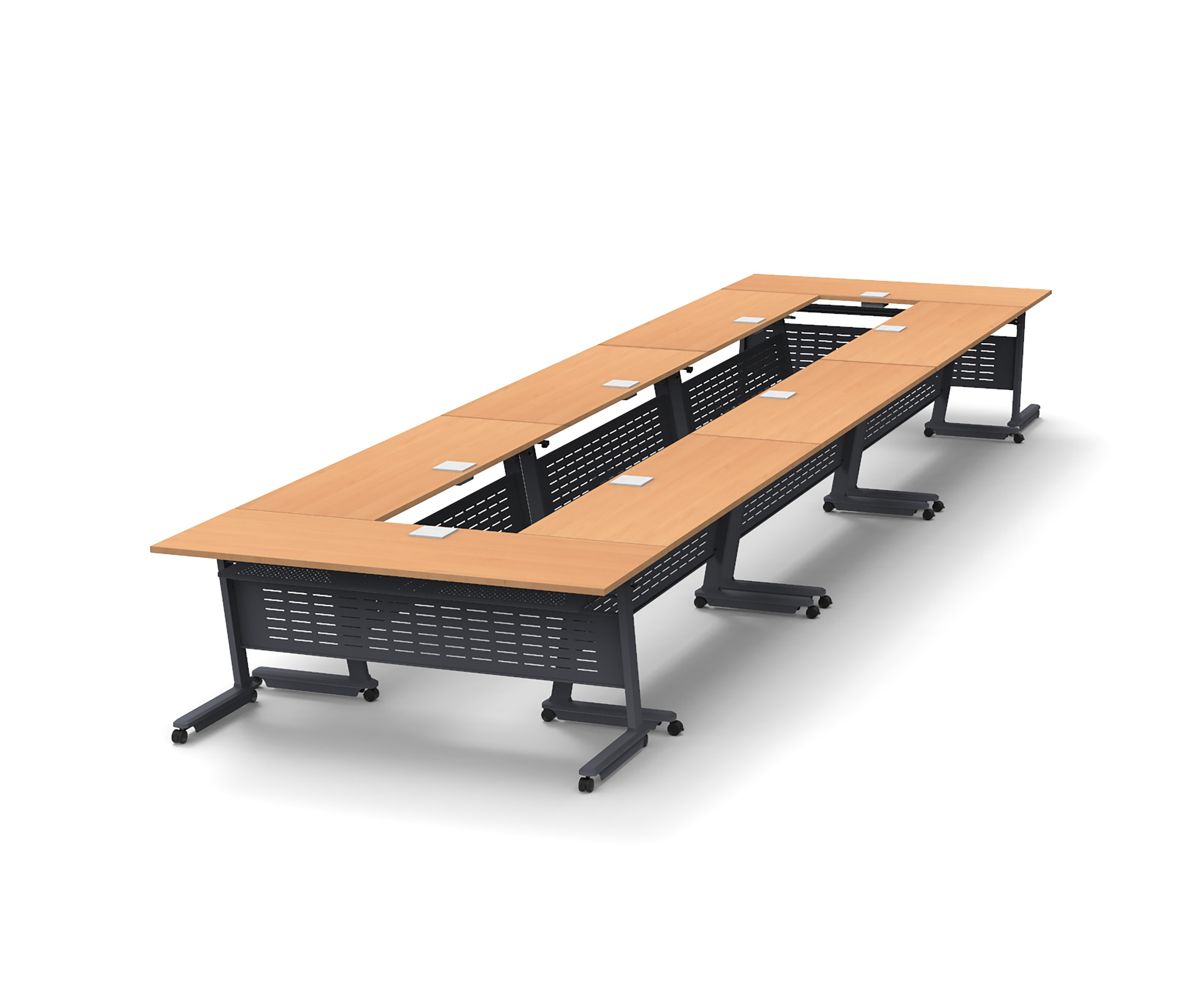 TeamWORK Tables 16 Person Training Meeting Seminar Tables Set | Wayfair