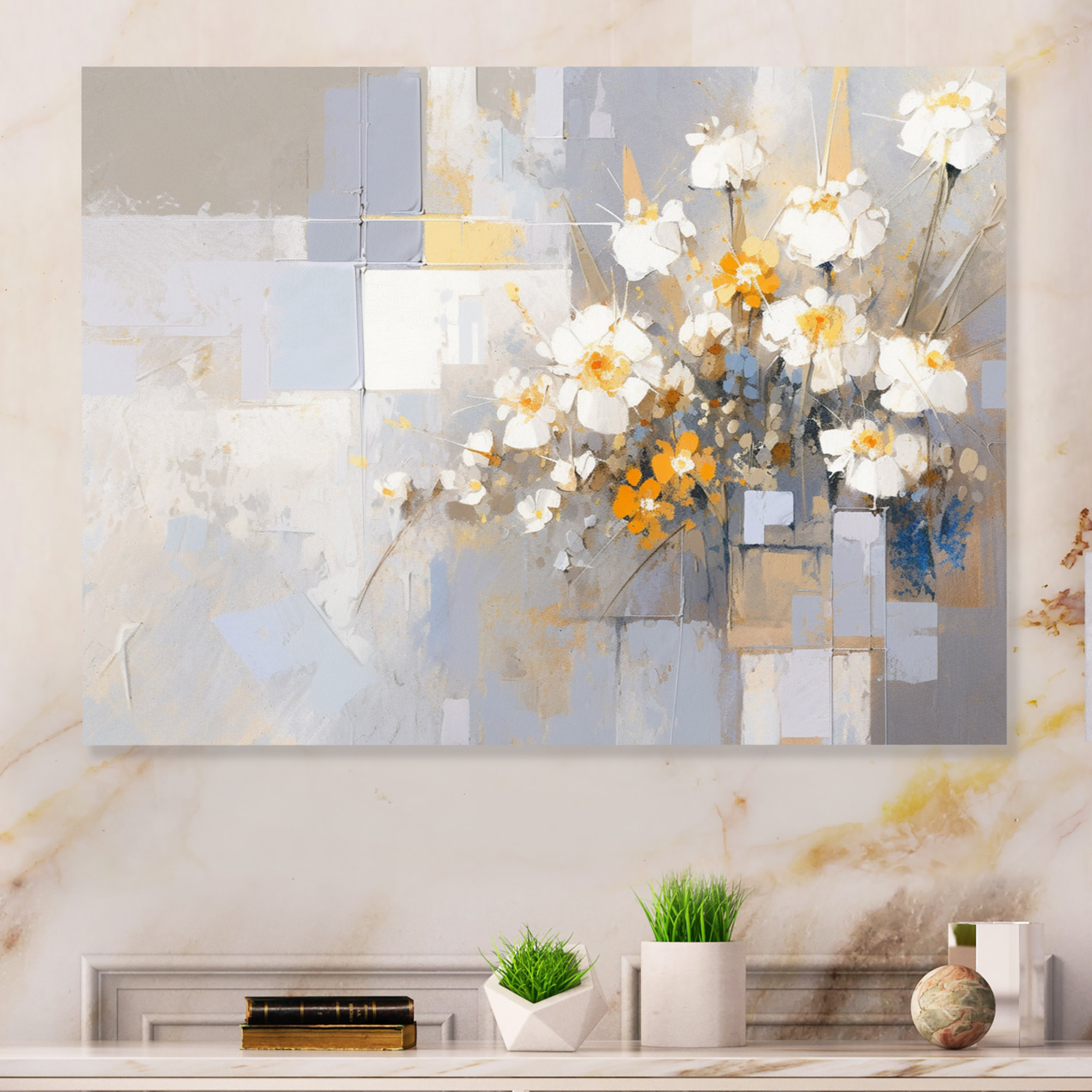 Winston Porter Beige And Gold Cubist Kaleidoscope II - Cubism Print on ...