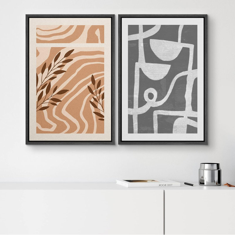 IDEA4WALL Geometric Line Shape Geometric Plant Polygon Duo Abstract ...
