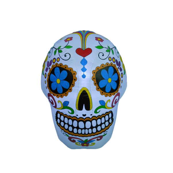 The Holiday Aisle® 4 Foot Tall Lighted Happy Halloween Inflatable ...