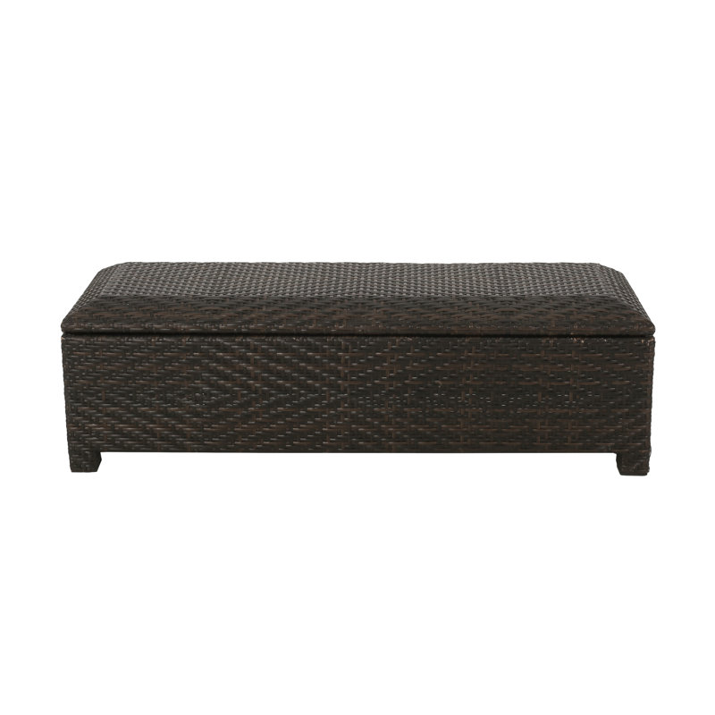 Beachcrest Home Offerman Wicker Outdoor Bench & Reviews | Wayfair