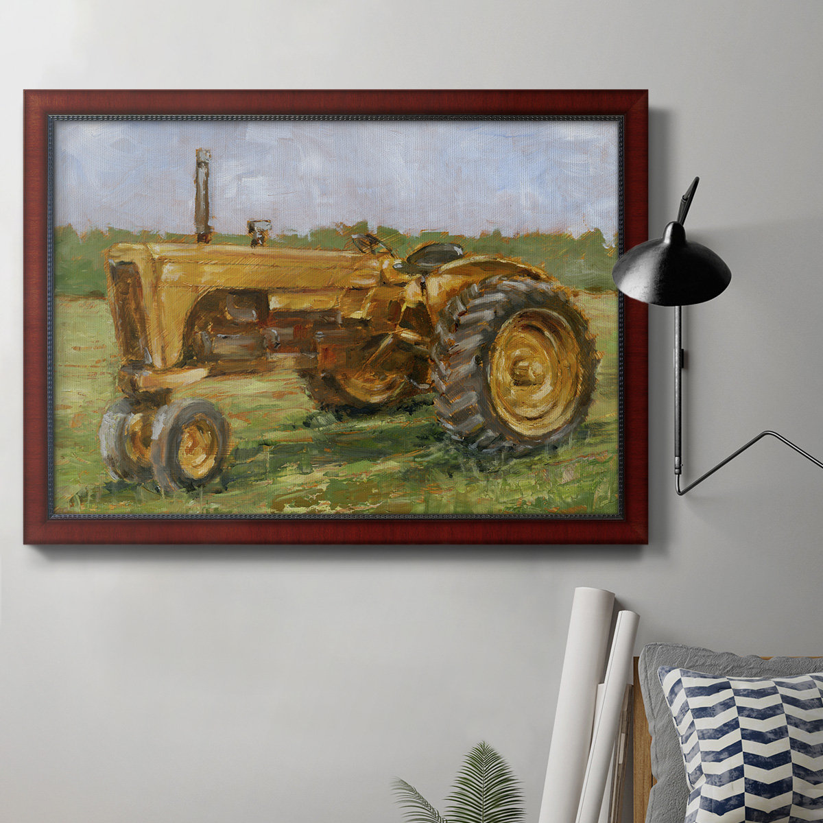 Rosalind Wheeler Rustic Tractors IV Premium Framed Canvas - Ready To ...