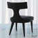 Global Views Anvil Back Dining Chair-Black Leather | Wayfair