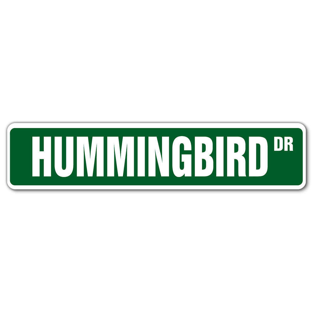 SignMission HUMMINGBIRD Street Sign Bird Red Watcher Watching Birding ...
