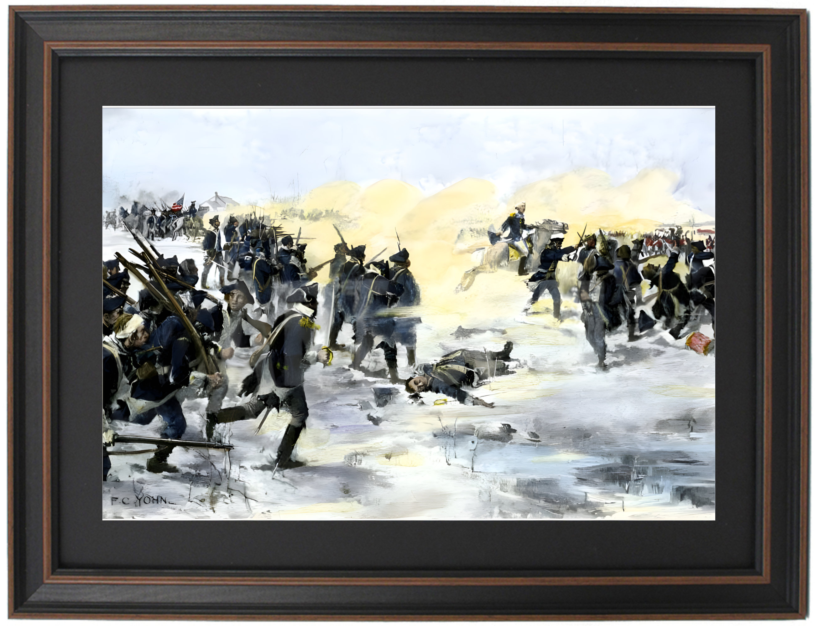 Alcott Hill® Battle Of Princeton By Frederick Coffey Yohn | Wayfair
