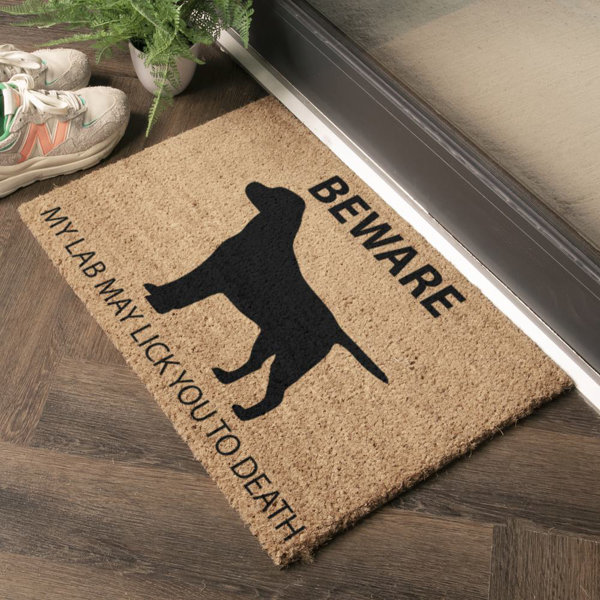 Happy Larry Palmore Labrador Doormat | Wayfair.co.uk