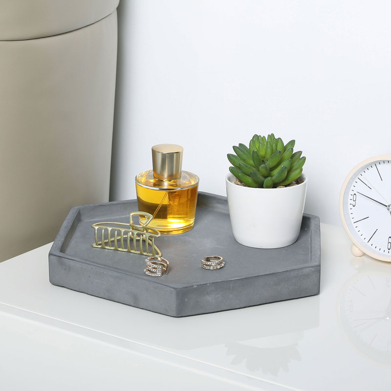 Red Barrel Studio® Vanity Large Hexagonal Decorative Tray | Wayfair