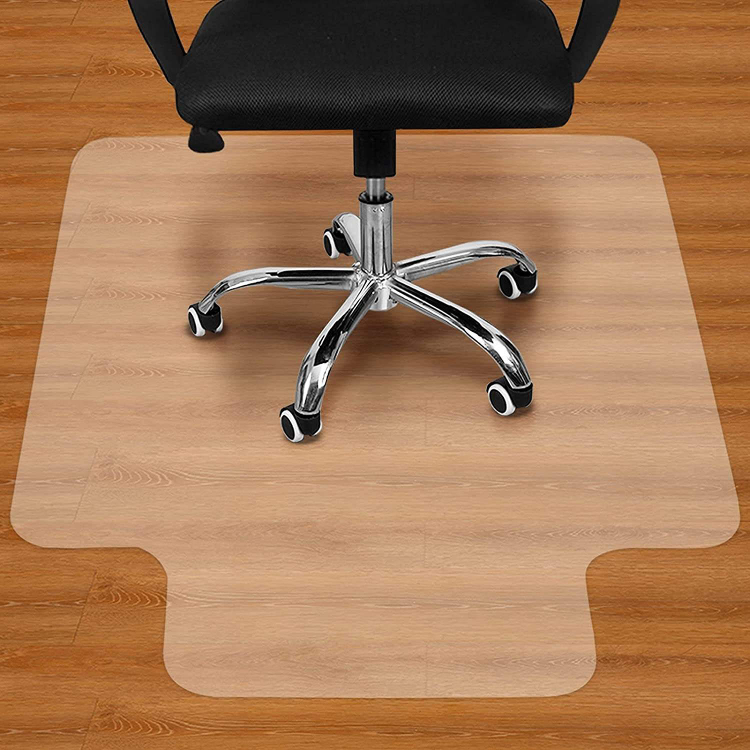 Tinnymod 48"x36" Clear Rectangle Chair Mat With Lip For Hard Surface ...