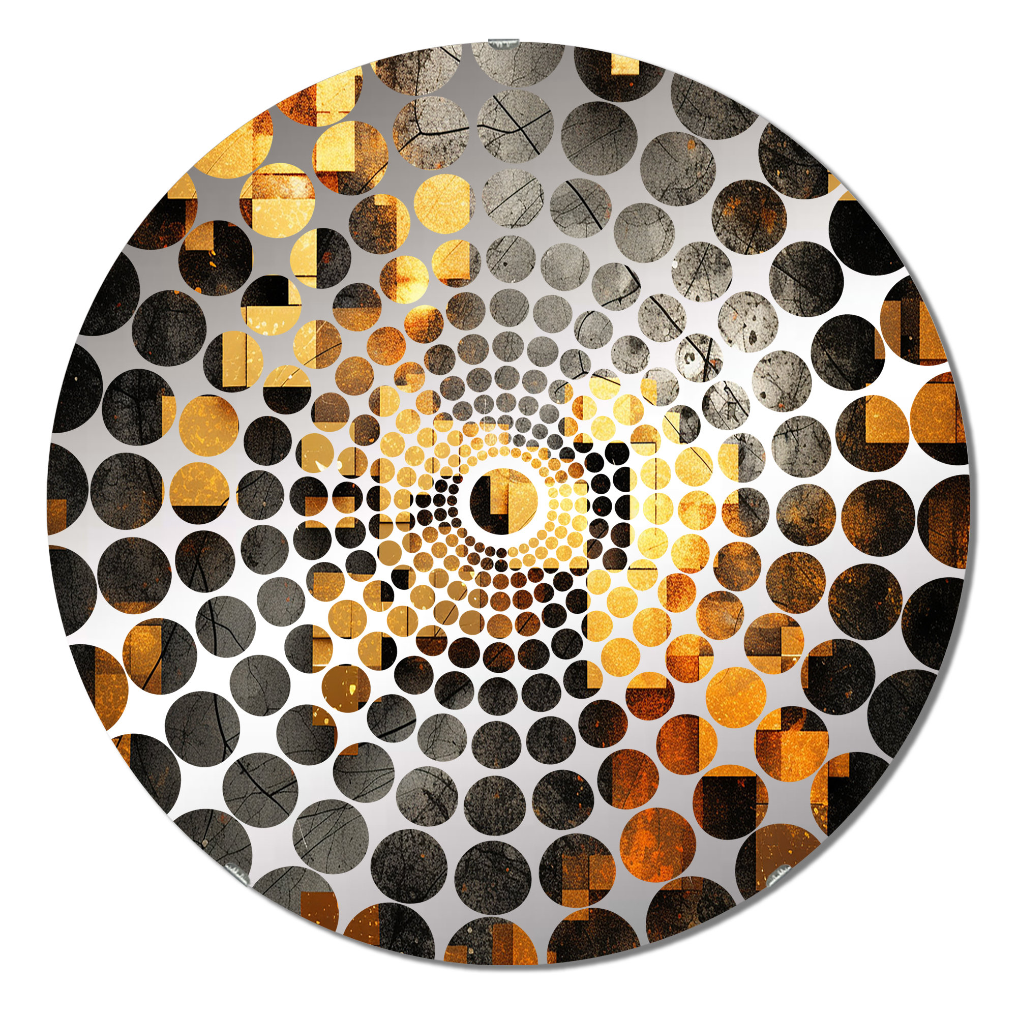 East Urban Home Maxielle - Concentric Circles Decorative Mirror | Wayfair