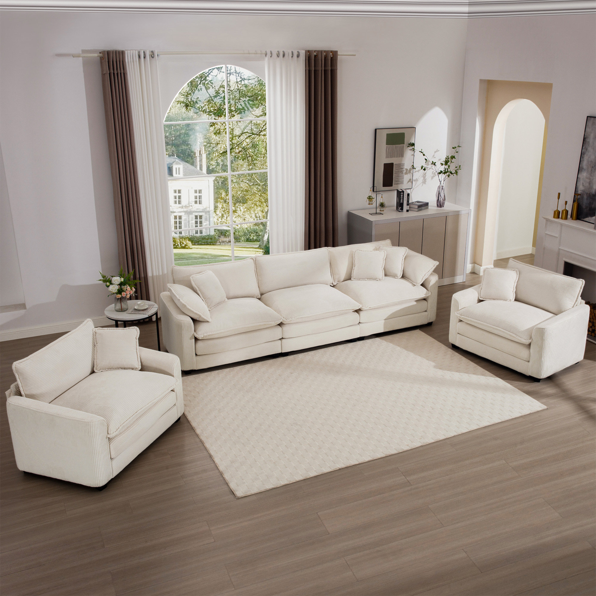 Latitude Run® Luxurious And Sophisticated Sofa Set With Soft Cushions ...