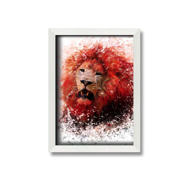 Latitude Vive Copey Red Lion Roar - Single Picture Frame Art Prints ...