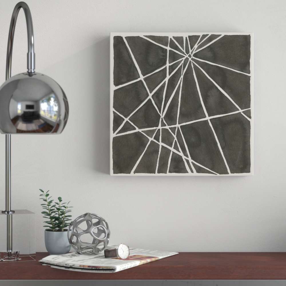 Orren Ellis 'Graphics VIII' Watercolor Painting Print on Wrapped Canvas ...