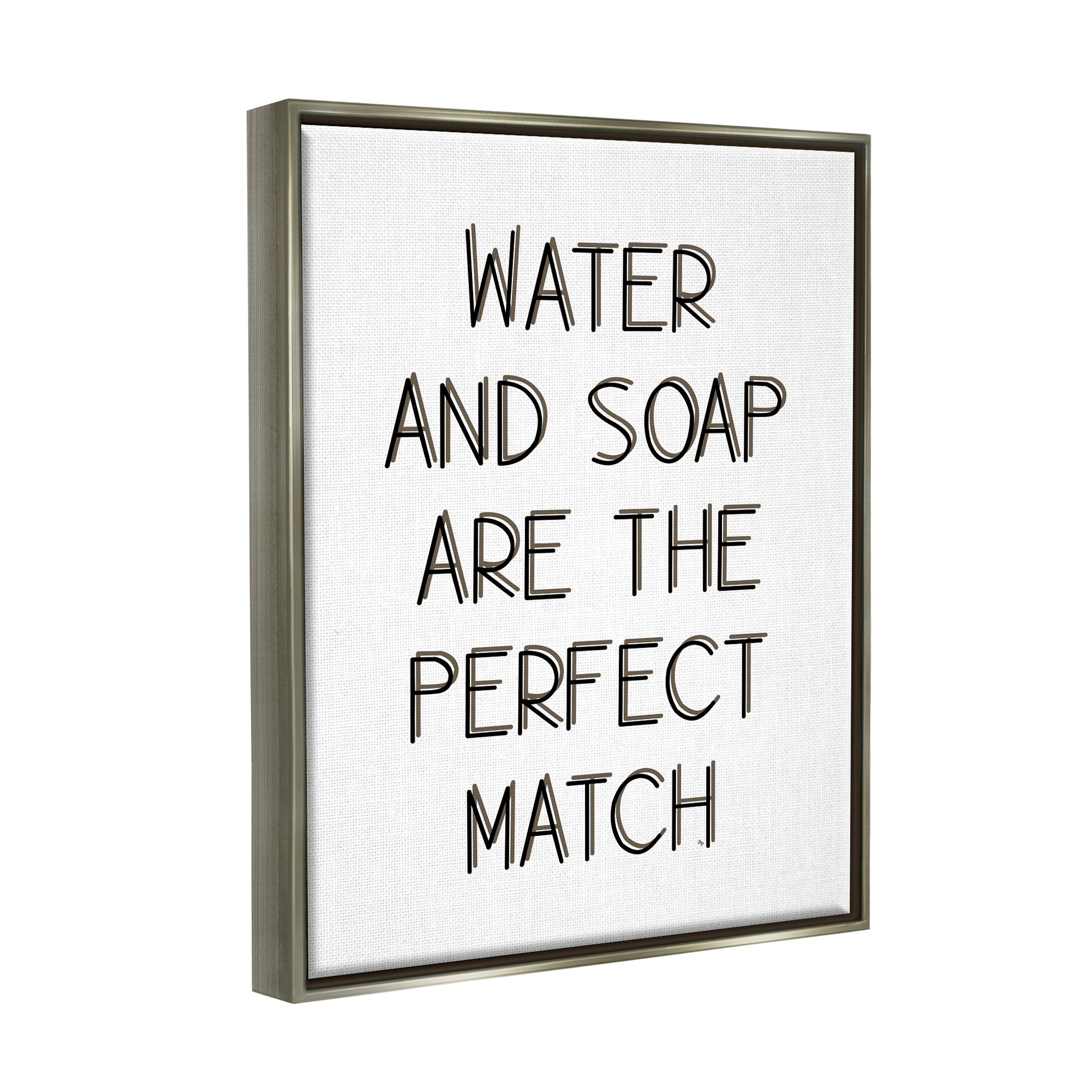 Trinx Water & Soap Perfect Match Framed On Canvas by Martina Pavlova ...