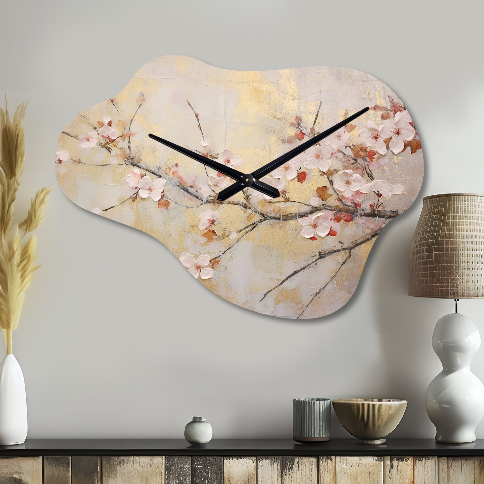 Design Art Apple Blossom Harmony III - Apple Blossom Cloud Metal Wall ...