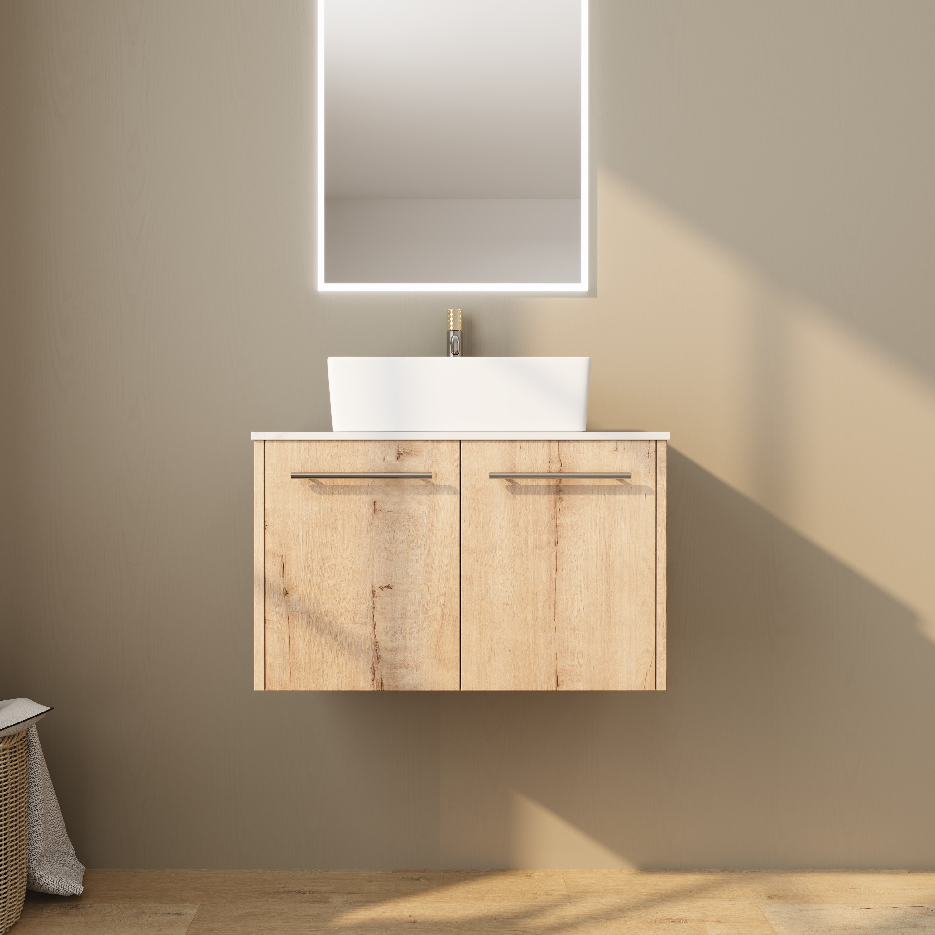 EXULLMODE 30" Wall-Mounted Single Bathroom Vanity Set | Wayfair