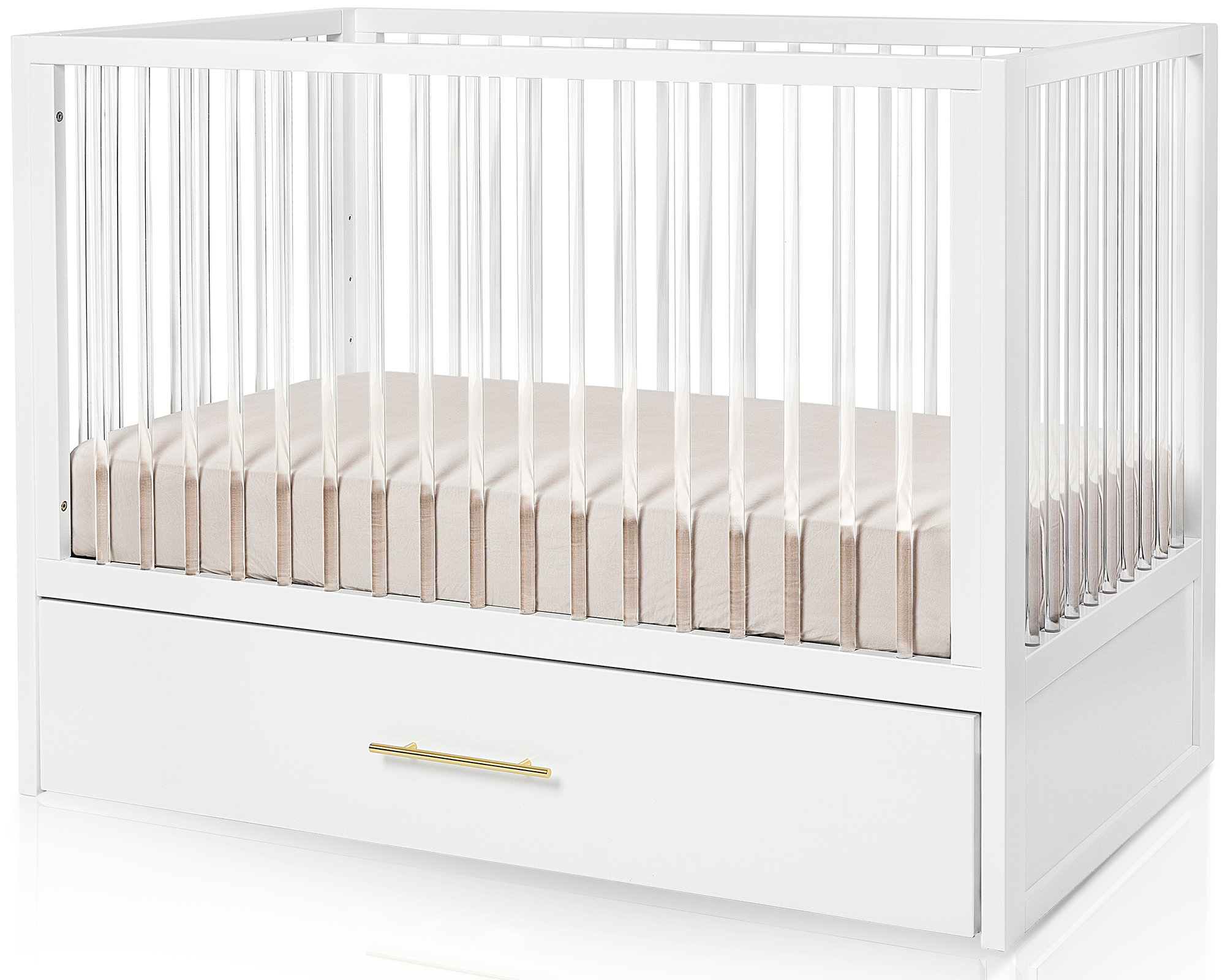 Roca HushCrib 3-in-1 Convertible Crib with Trundle, Toddler Bed, Daybed ...