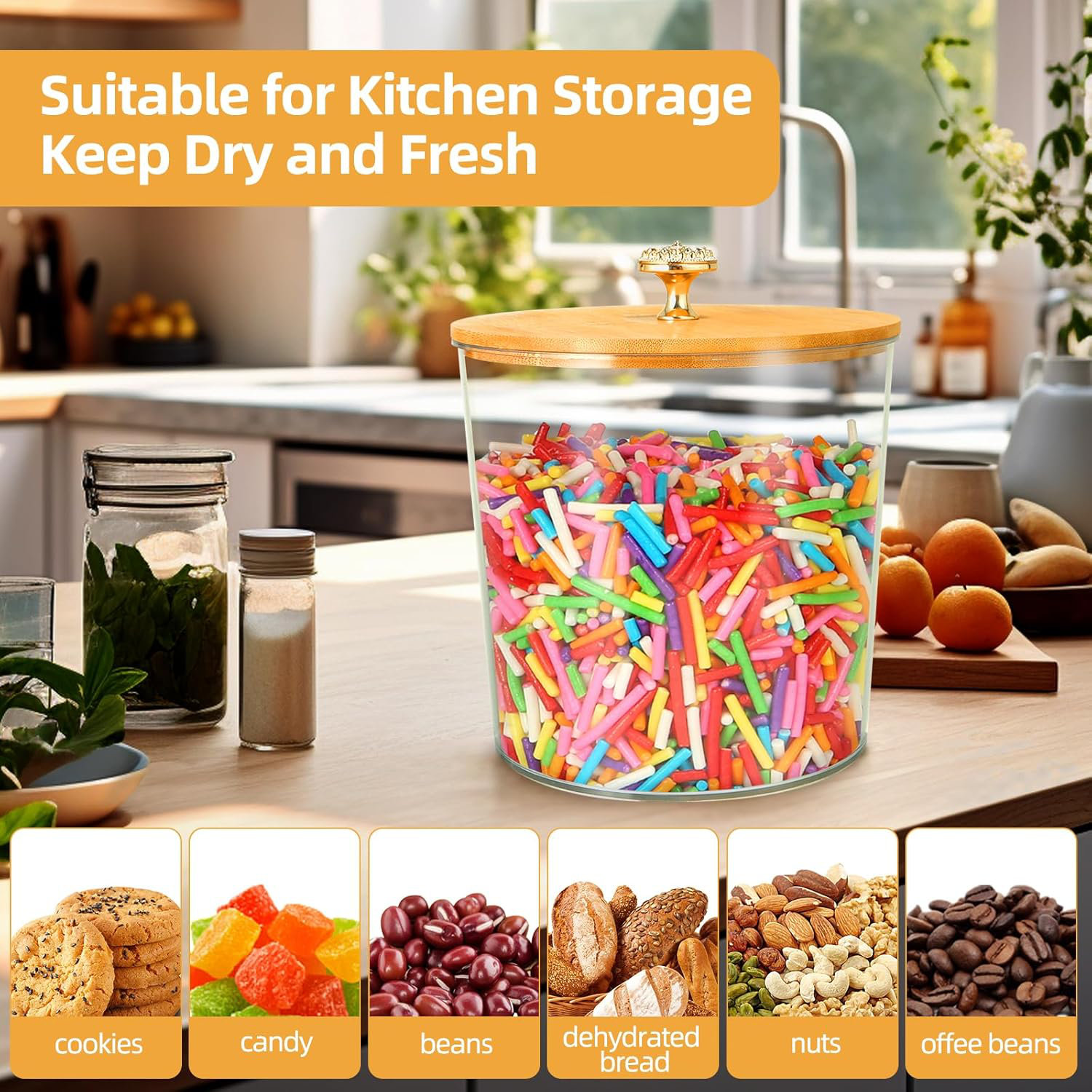 Prep & Savour 3 Pack Laundry Room Organization And Storage Jars Laundry ...