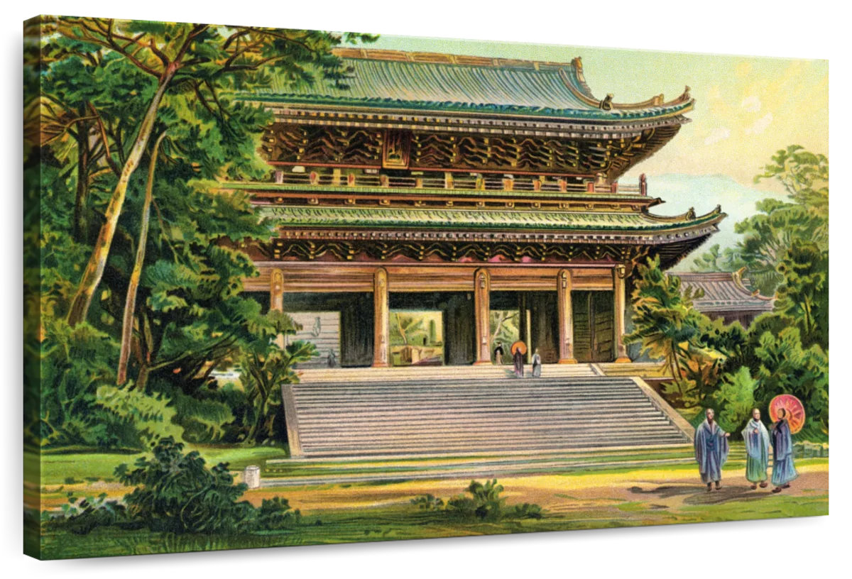 Ebern Designs Vintage Japanese Temple | Wayfair