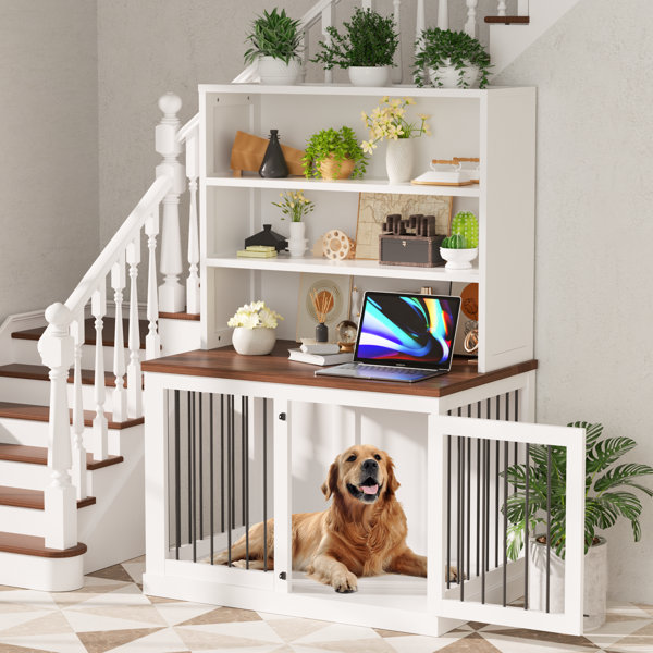 Tucker Murphy Pet™ NEBZHASK Large Dog Crate Kennel Furniture with ...