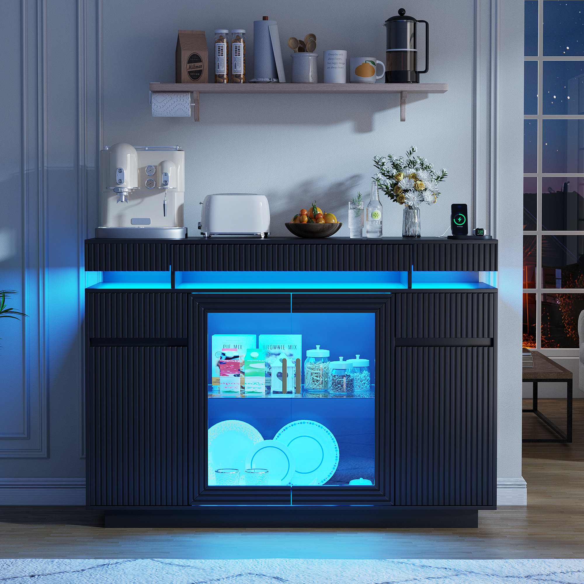 Wrought Studio™ 47.24" Sideboard, Modern Style Dining Sideboard ...