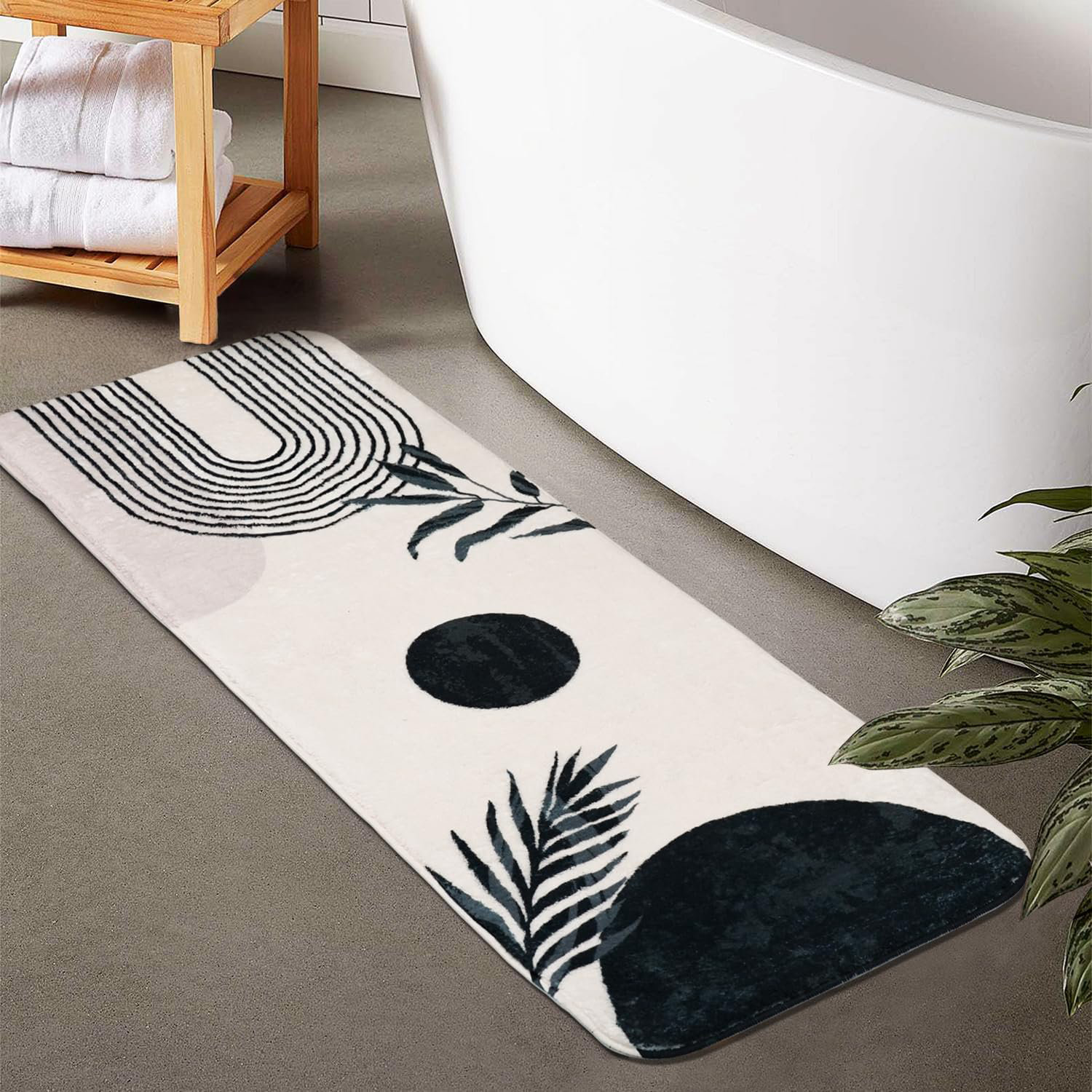 Bay Isle Home™ Boho Bathroom Runner Rug Non Slip, Large Long Bathroom ...