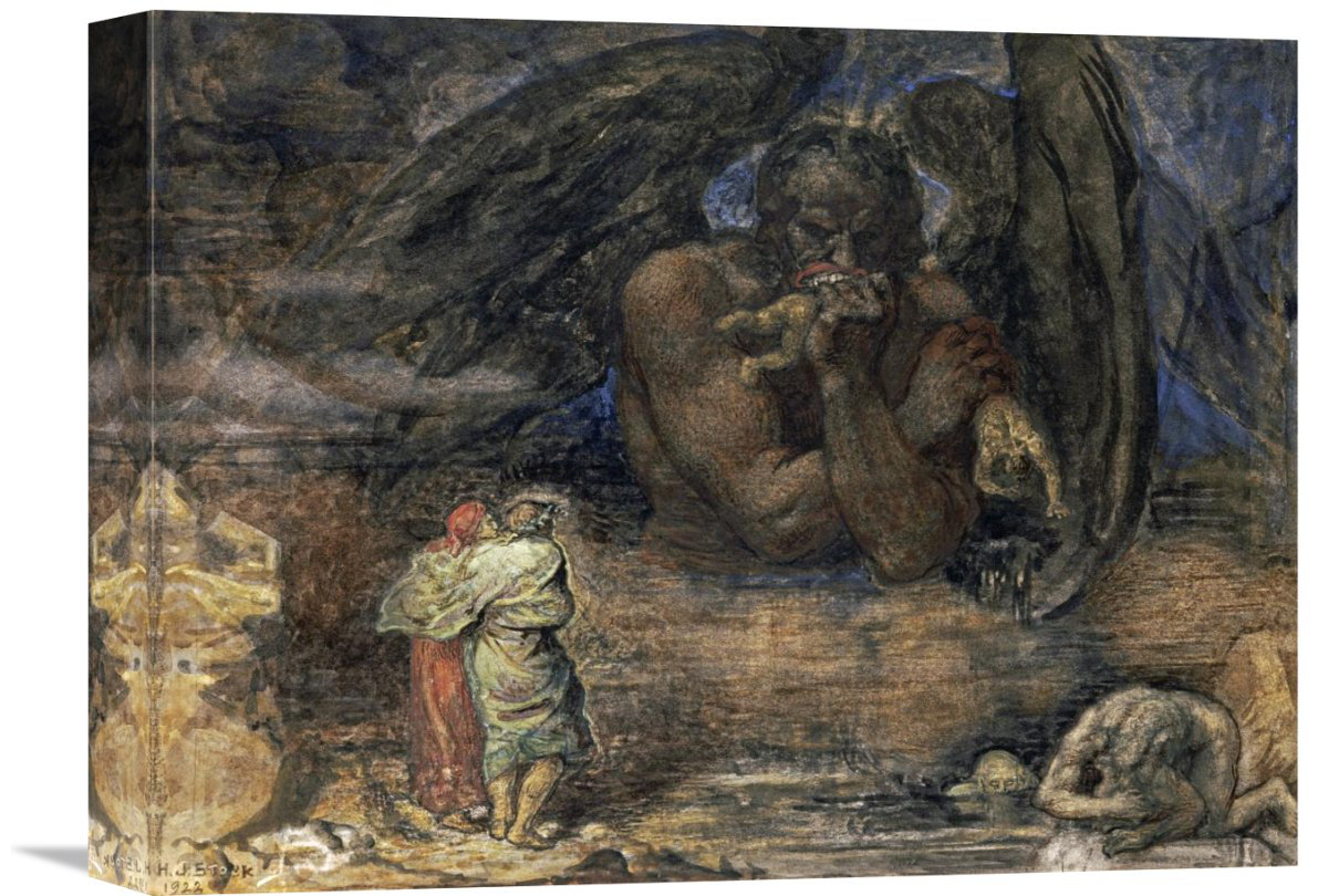 Global Gallery 'Dante and Virgil Encounter Lucifer in Hell' by Henry ...