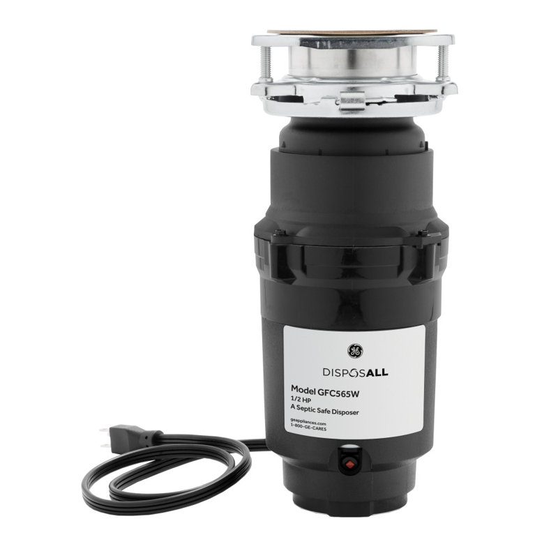 GE Appliances GE Disposall 1/2 HP Continuous Feed Garbage Disposer ...