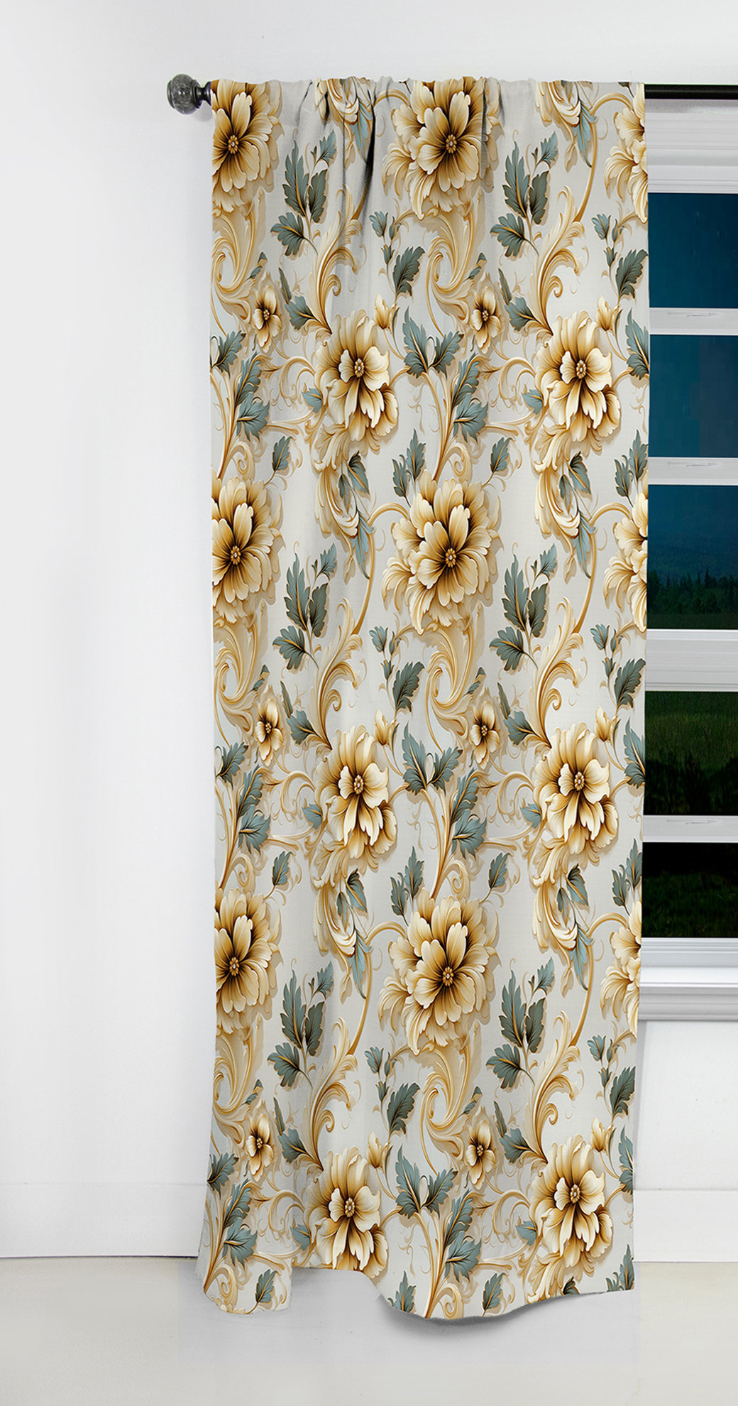 Design Art Vintage Ornamental Corners Victorian Pattern II - Damask ...