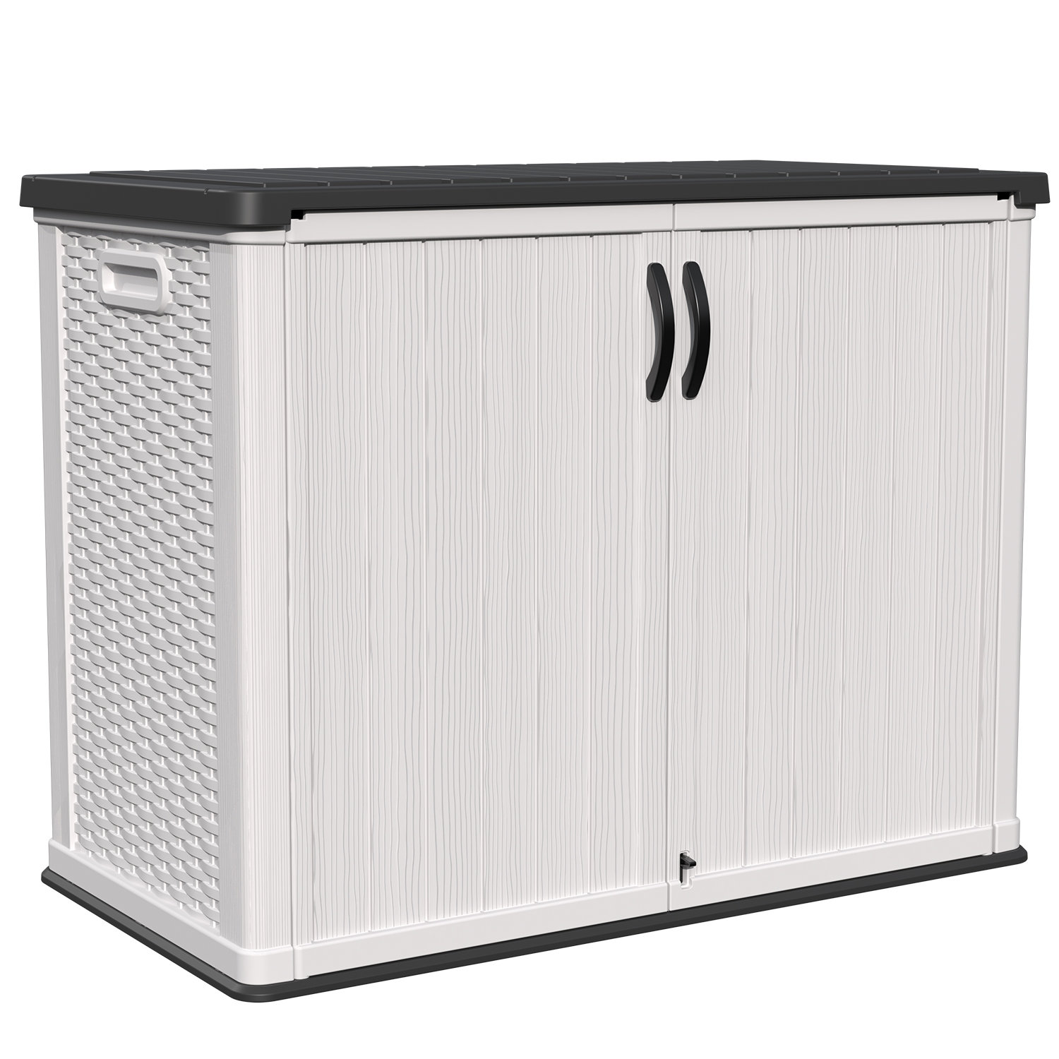Patiowell 4 Ft. W X 2 Ft. D Outdoor Resin Horizontal Storage Shed ...