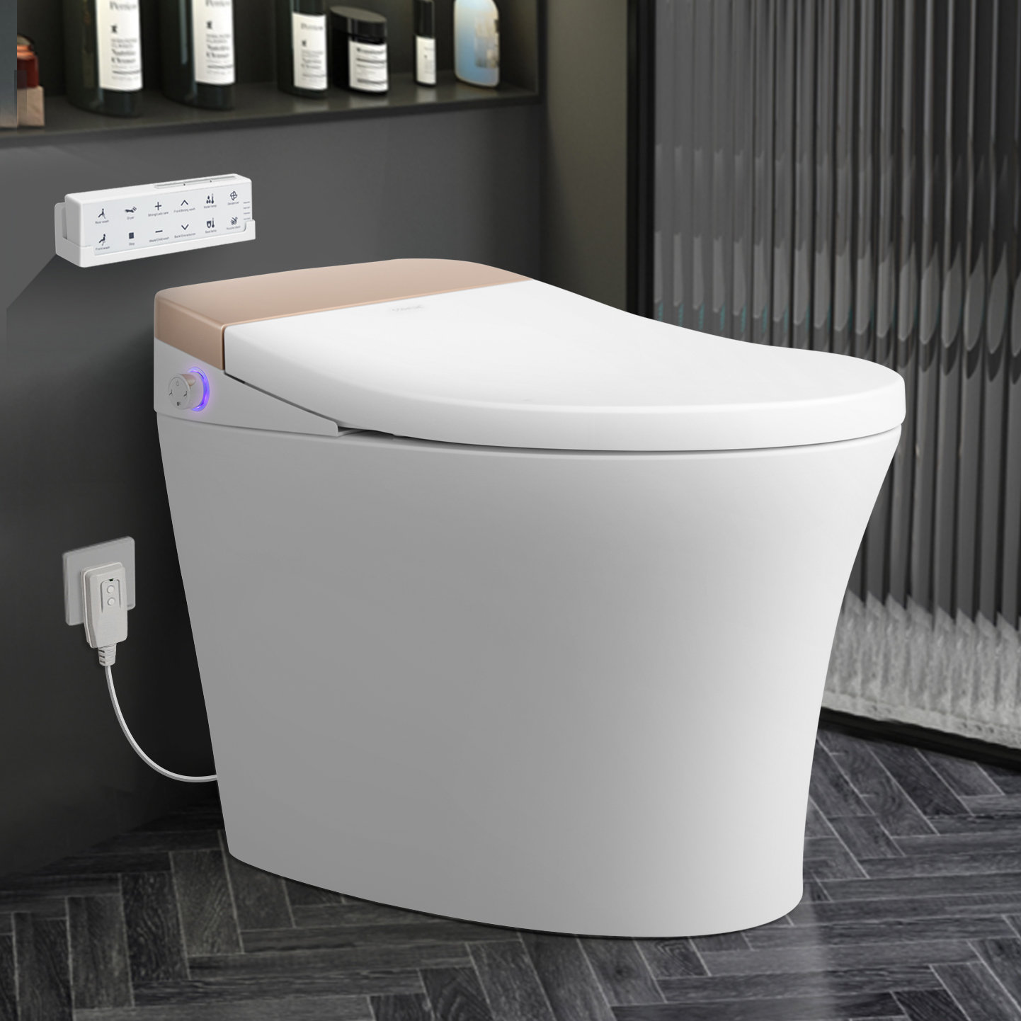 cosvalve Dual-Flush Elongated Bidet Toilet & Reviews | Wayfair