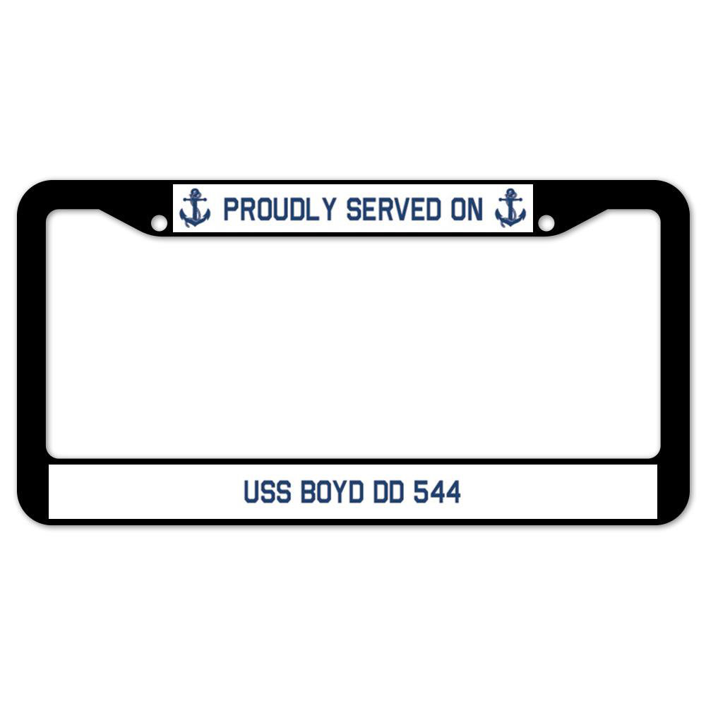 SignMission Proudly Served on USS BOYD DD 544 Plate Frame | Wayfair