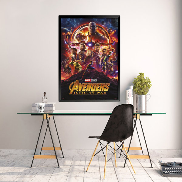 Buy Art For Less FRAMED AVENGERS INFINITY WAR CHARACTERS 36x24 MOVIE ...