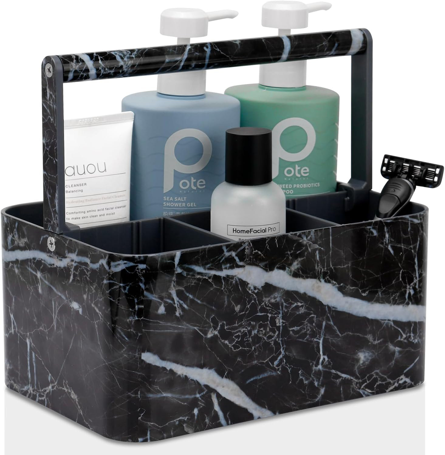 Toledo Bath & Kitchen Plastic Shower Caddy Dorm: Portable Bathroom ...