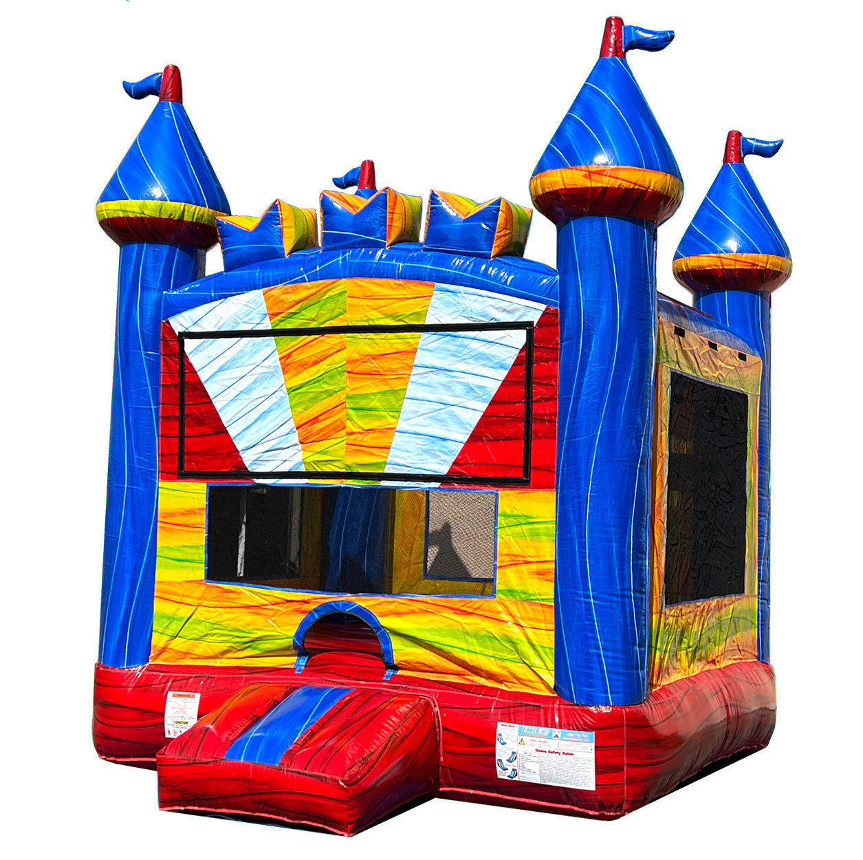 Jingo Jump 13' x 13' Carnival Bounce House with Air Blower | Wayfair