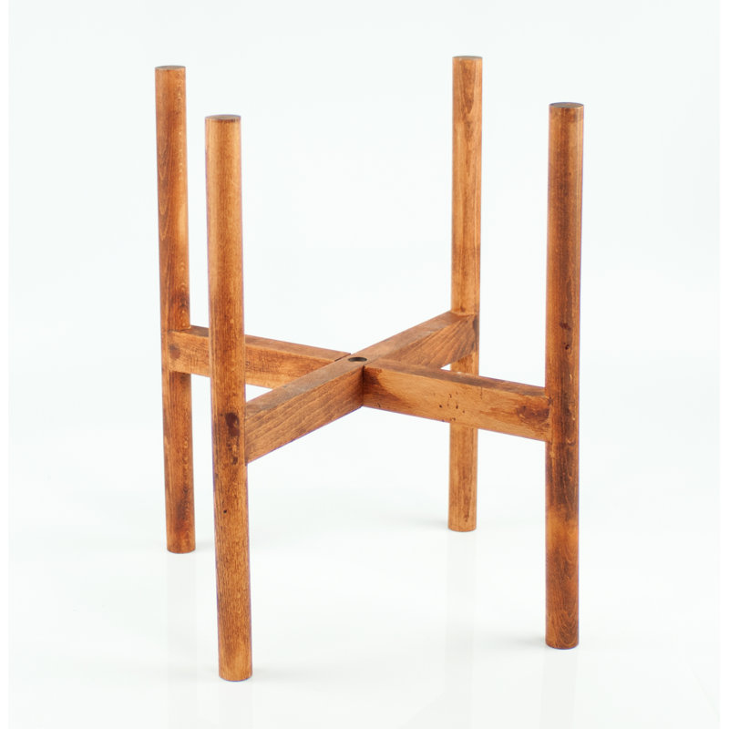 George Oliver Japera Square Corner Beech Plant Stand & Reviews | Wayfair